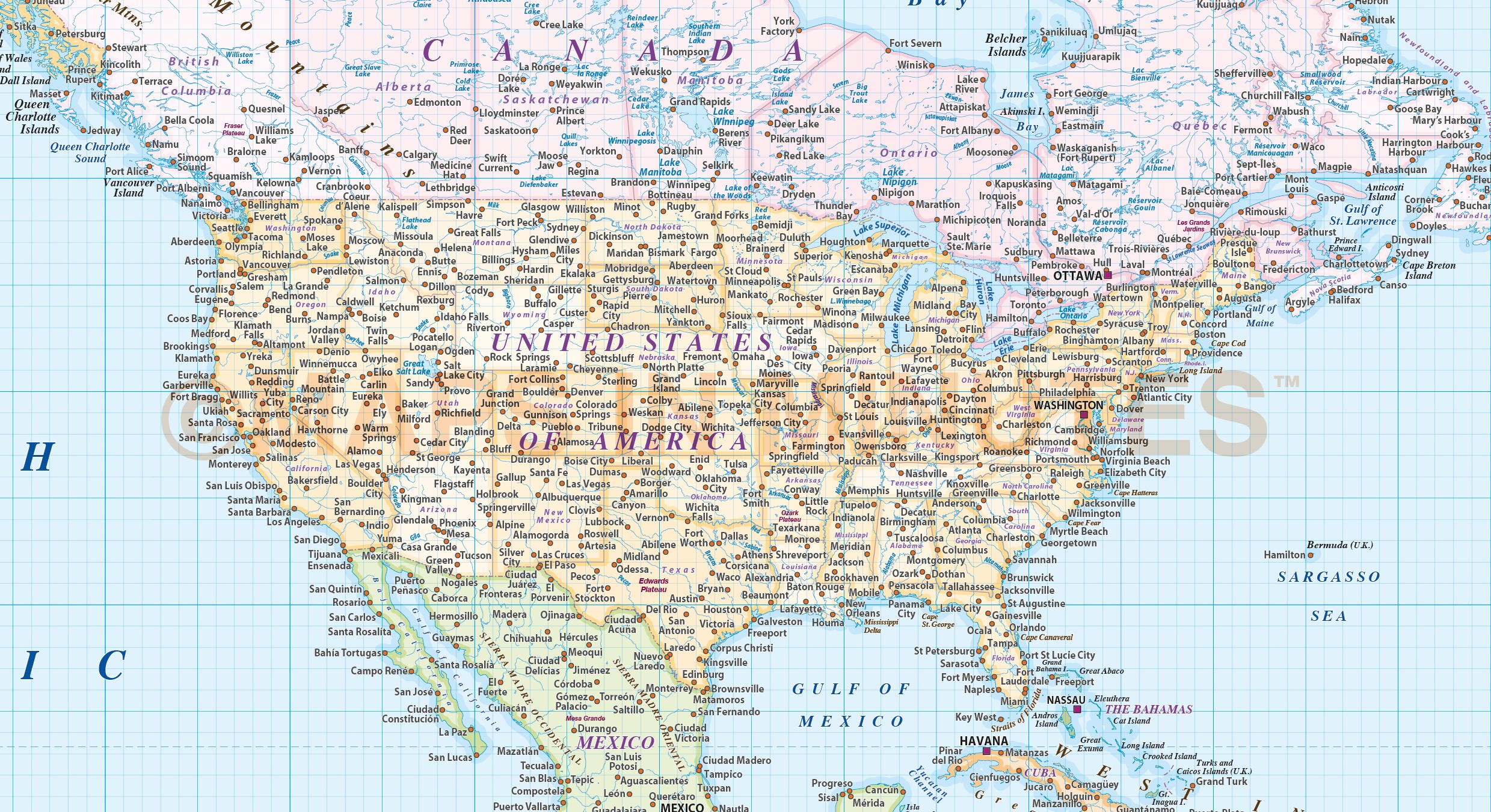 Digital Vector World Map Equirectangular Projection World Vector Map Uk Centric 10m Scale In