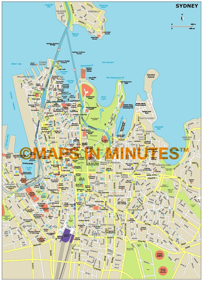 royalty free sydney illustrator vector format city map
