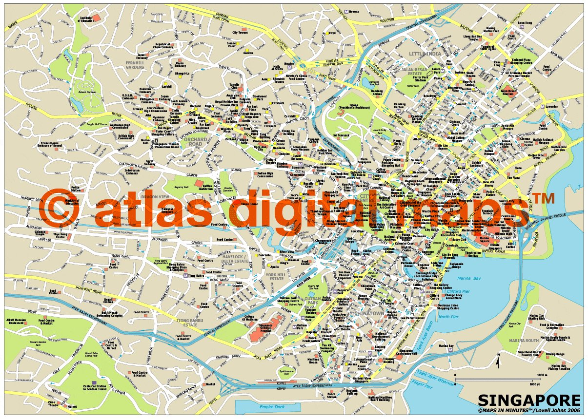 royalty free singapore illustrator vector format city map