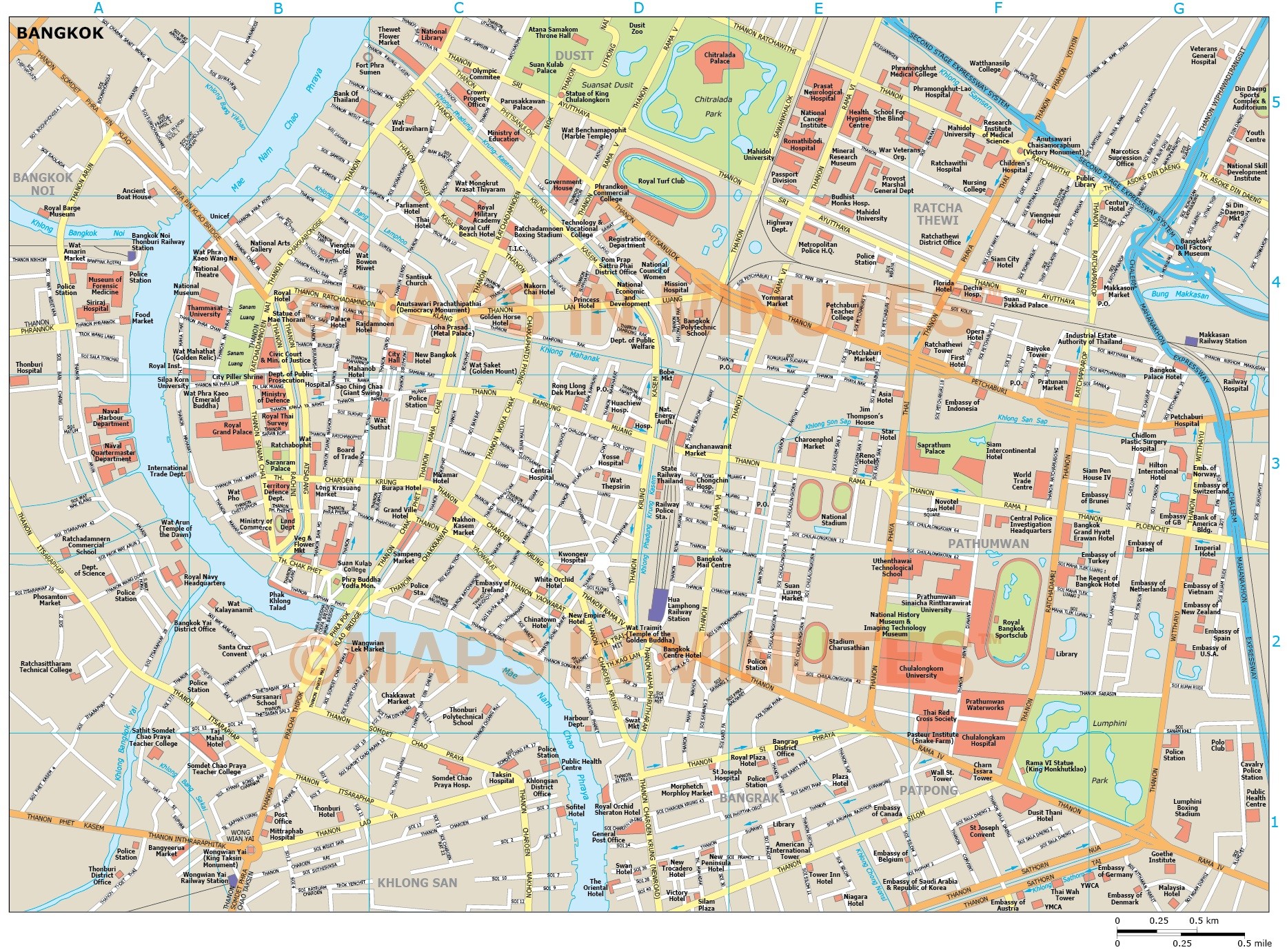 Bangkok Maps Map