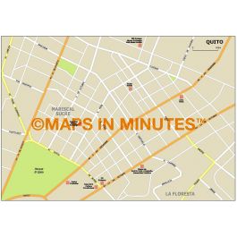Buy Quito city map in Illustrator CS or PDF format Online