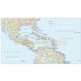 central america vector map in illustrator and pdf format