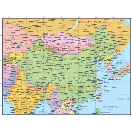 Buy China Basic Country Map @10,000,000 scale Online