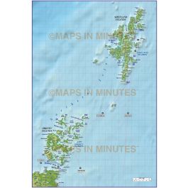Buy Northern Isles 1st level Political map with high res strong colour ...