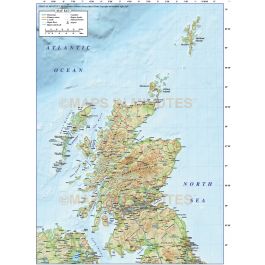Buy 5m scale Scotland Regions Road Map with 600 dpi high res Regular ...