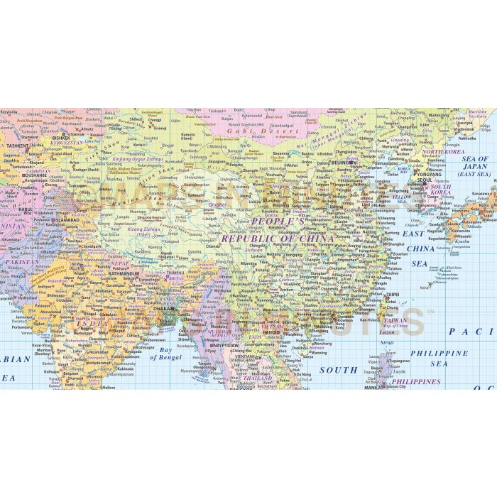 Latitude And Longitude Map Of Asia