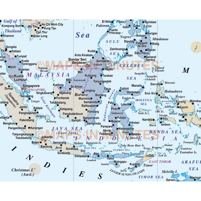 Time Zone Map Detailed