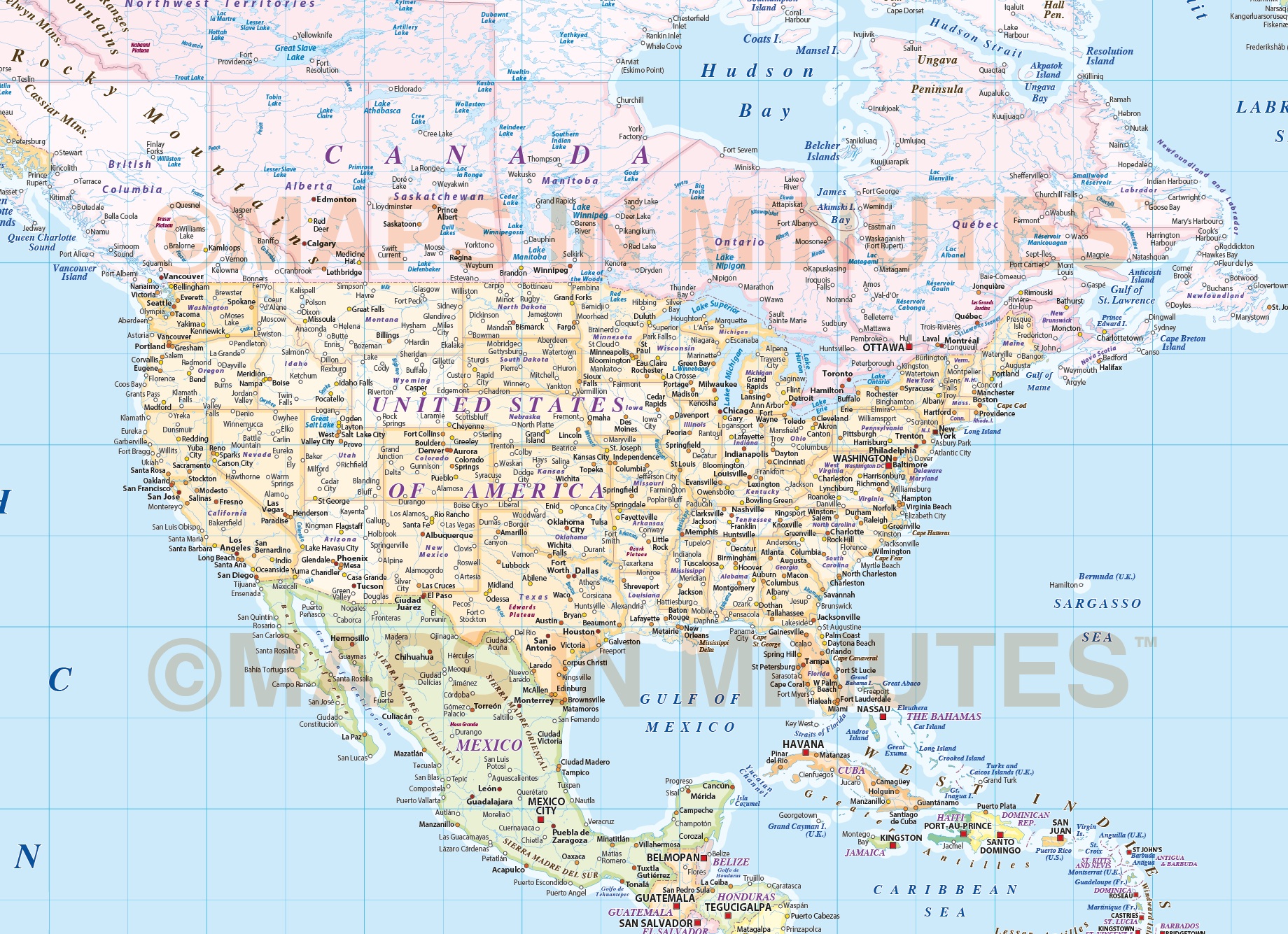 Digital Vector World Map Equirectangular Projection World Vector Map Uk Centric 10m Scale In