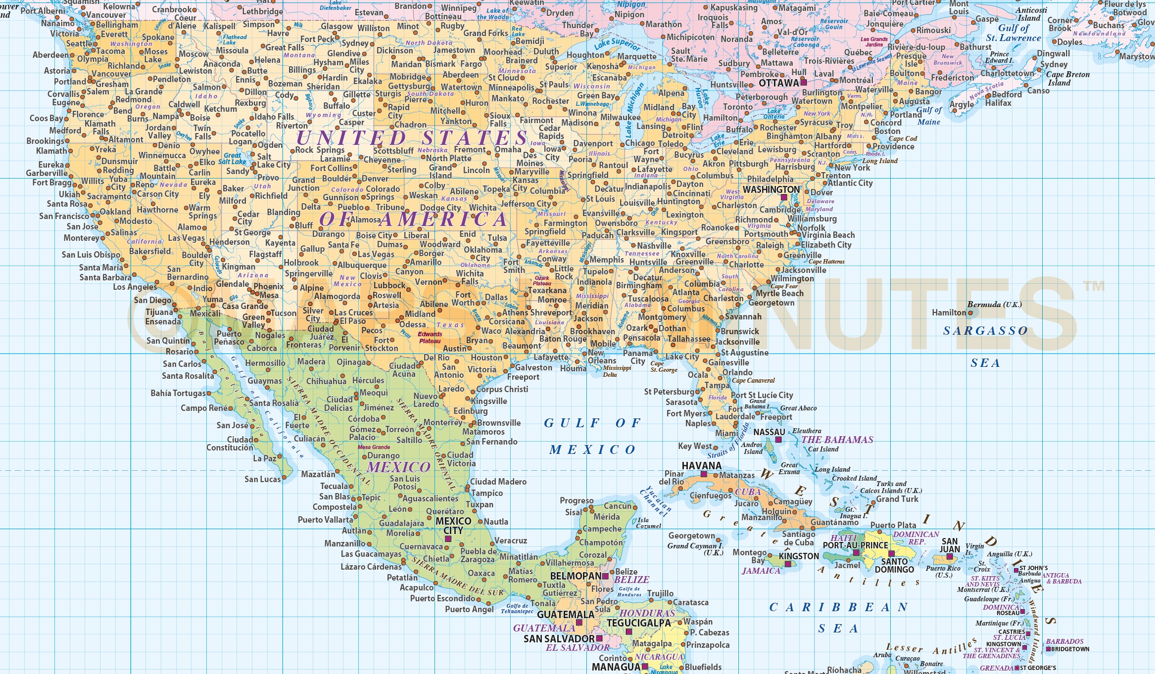 Digital Vector World Map Equirectangular Projection World Vector Map Uk Centric 10m Scale In