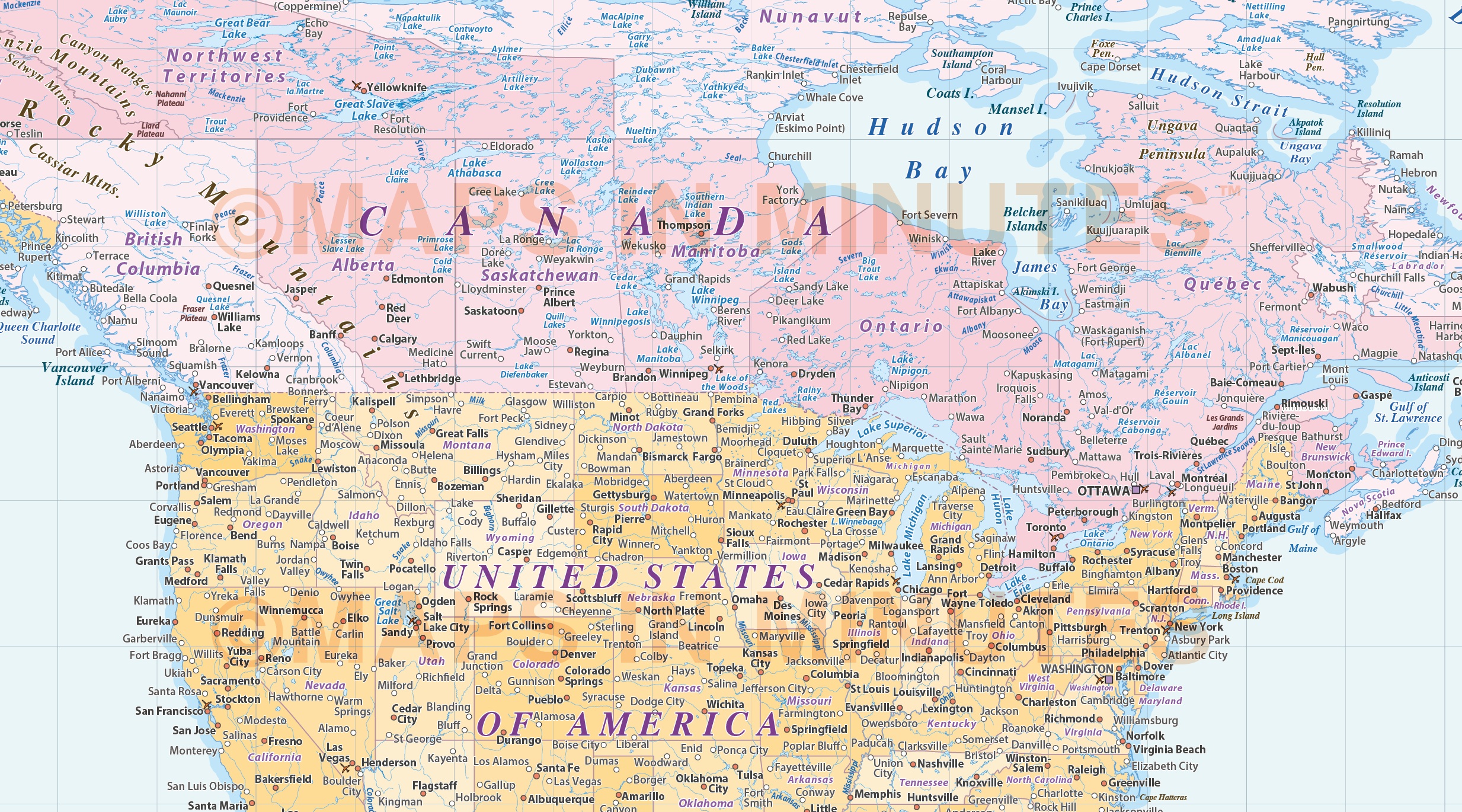 Digital vector World map, Gall Orthographic Projection Political World ...