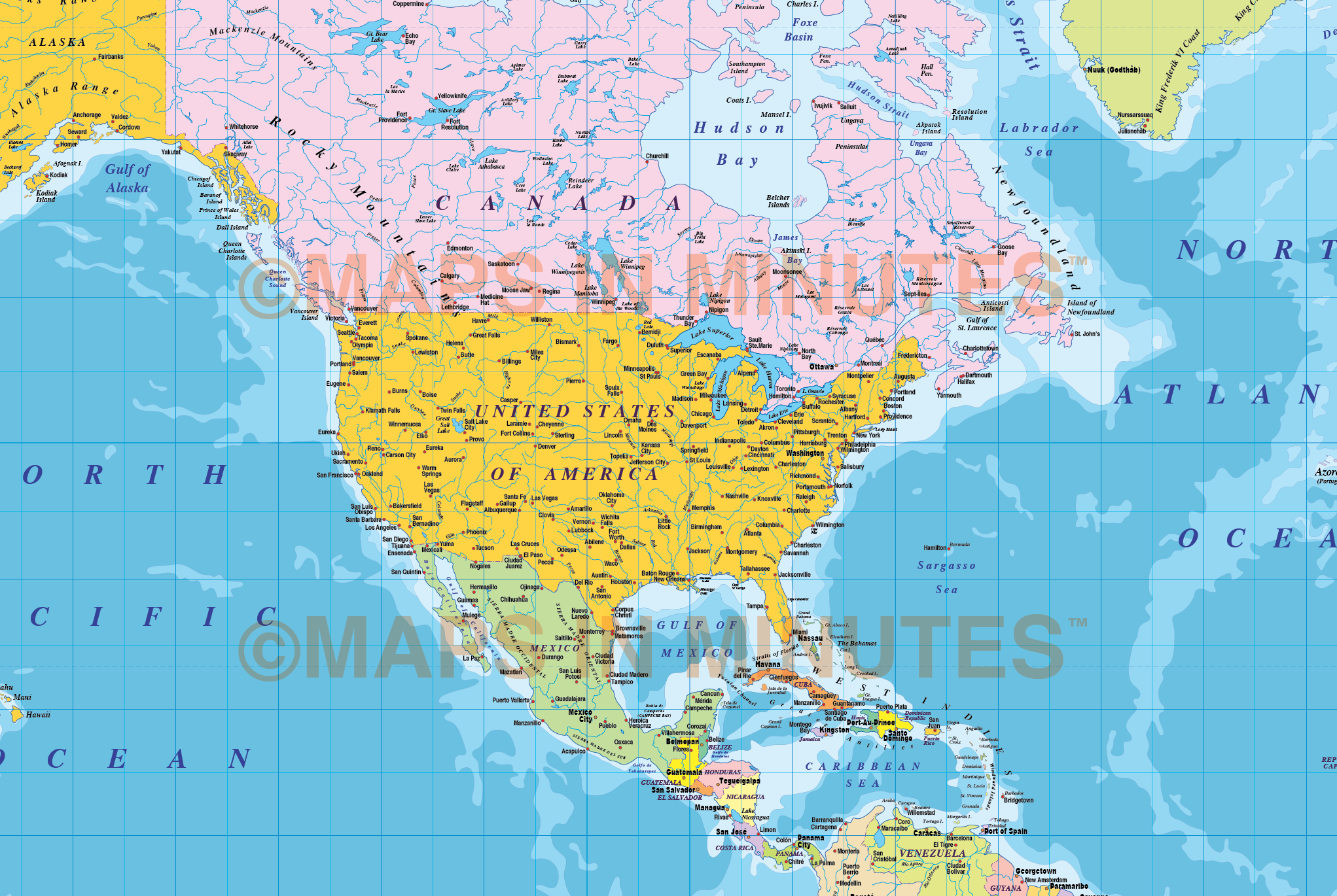medium scale digital vector Gall Stereographic world map in illustrator cs.