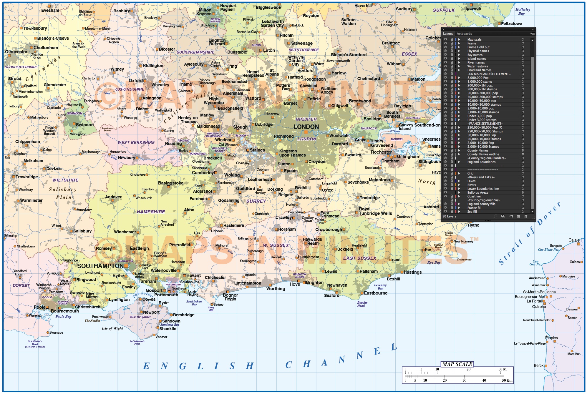 Digital-vector-england-map-south-east-basic-in-illustrator-CS-and ...