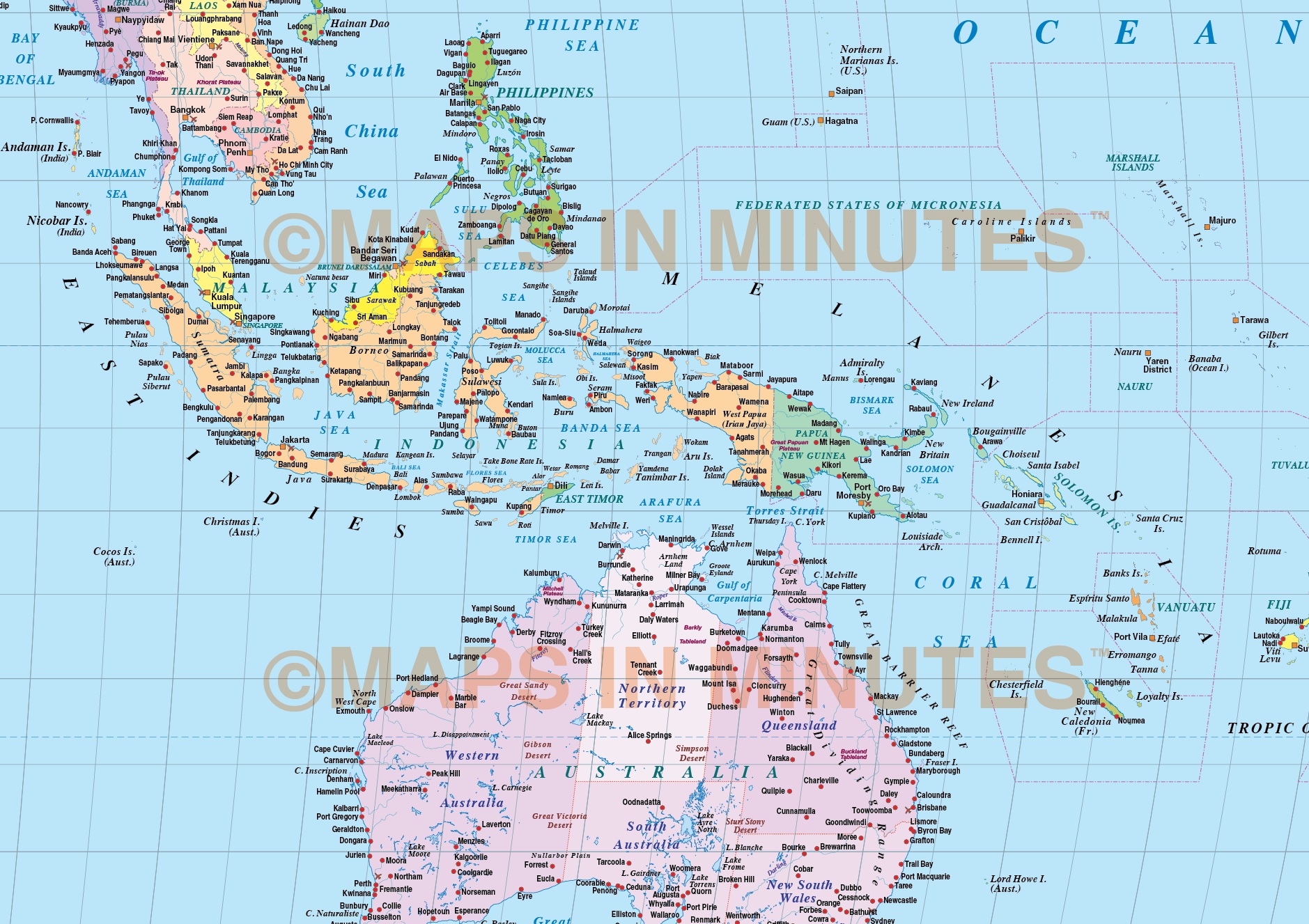 Vector World map Times Projection Political UK centric @10M scale in ...