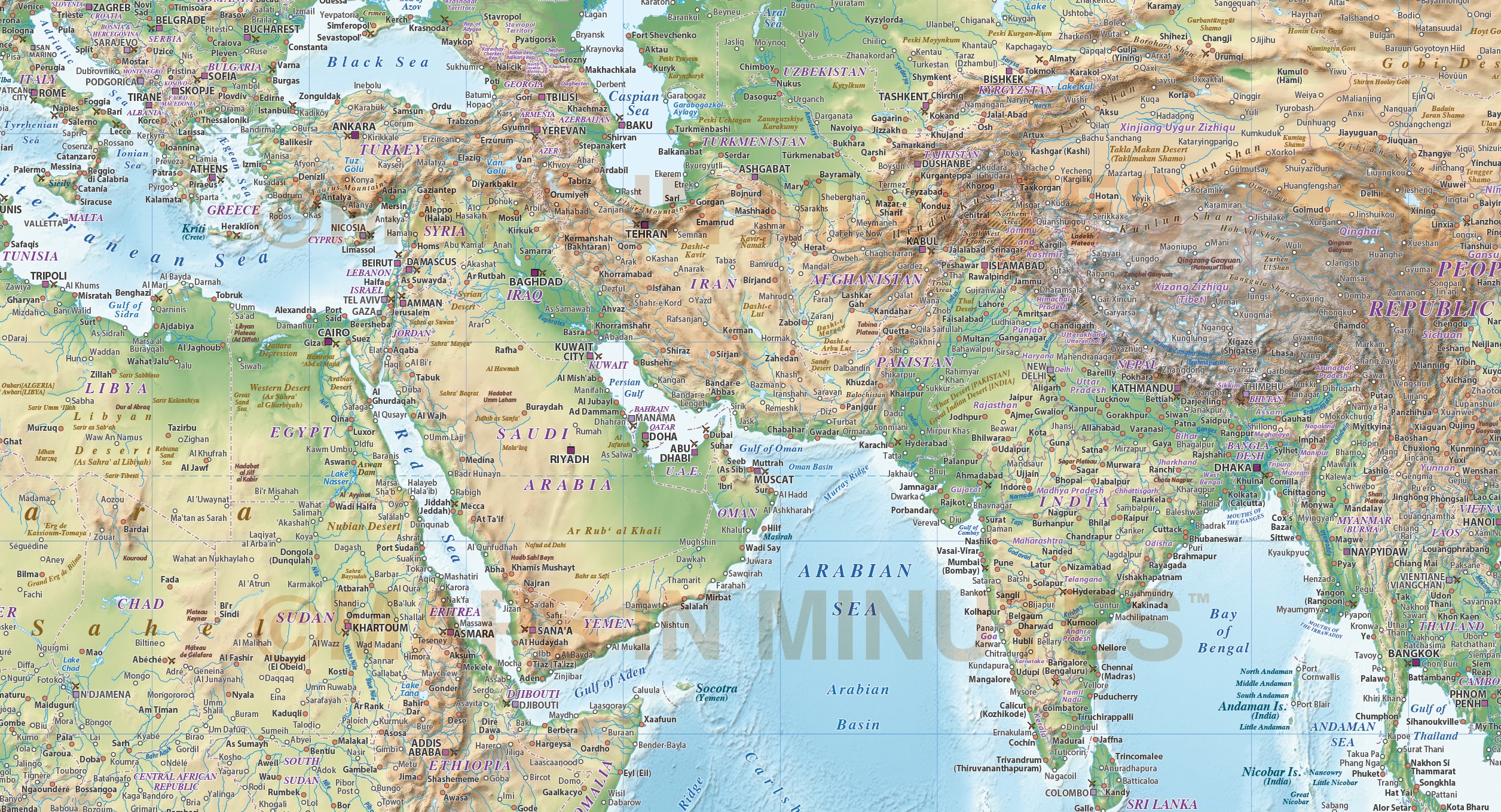 Detailed World Map Illustrator format, CS6/CC AI vector, Political and ...