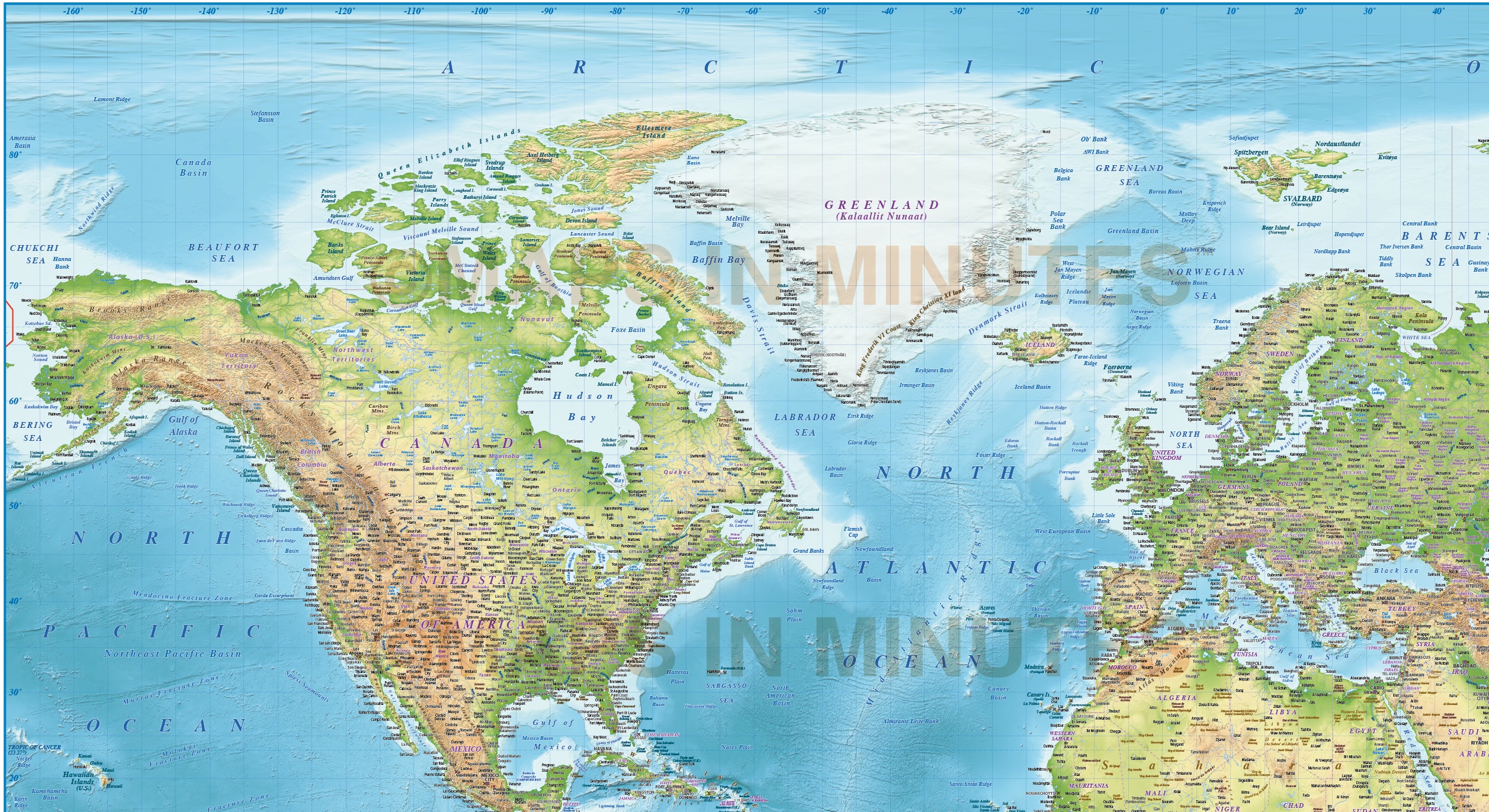 Detailed vector World Map, Illustrator AI CS format, Political and ...