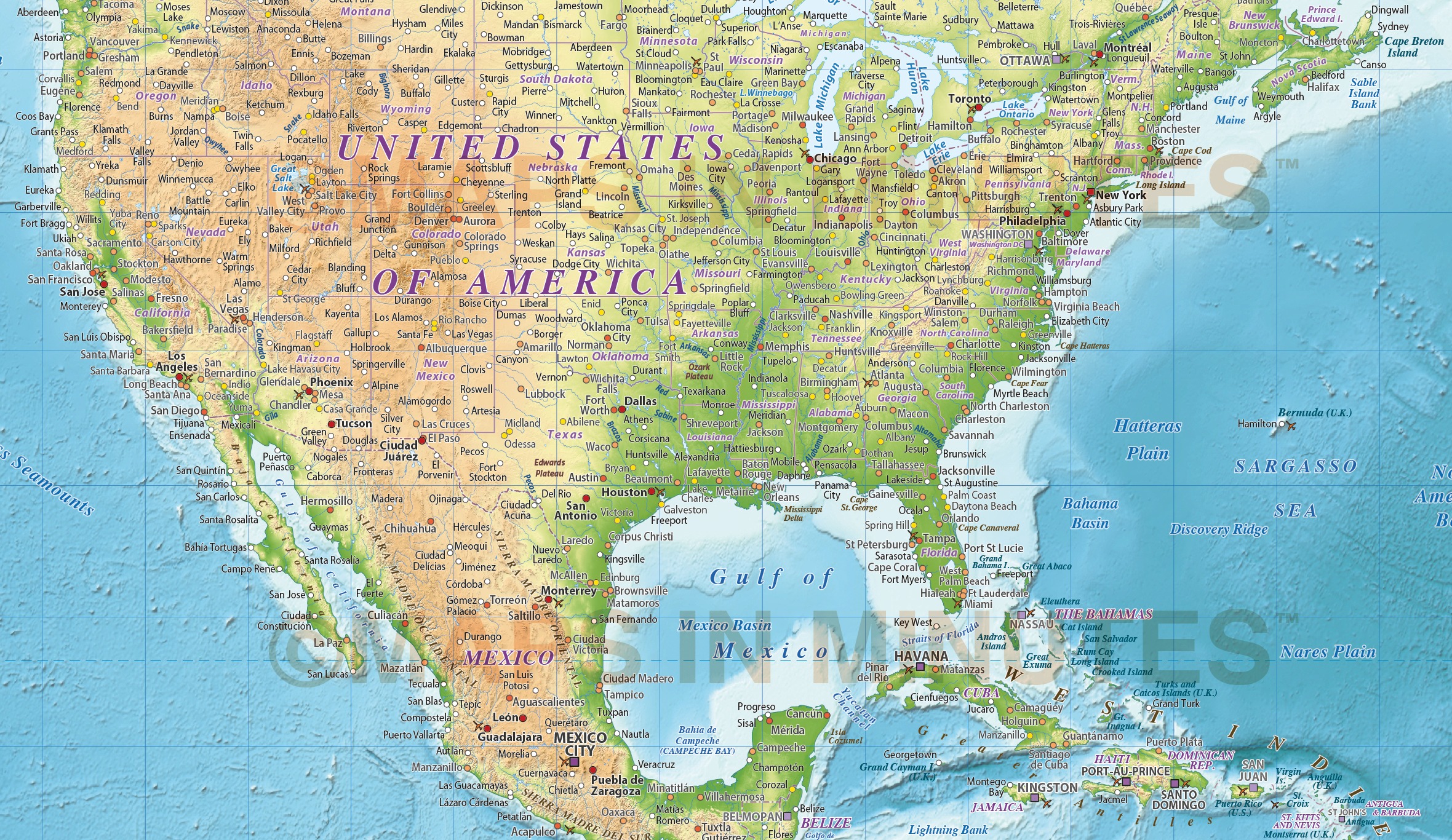 Regular United States Map
